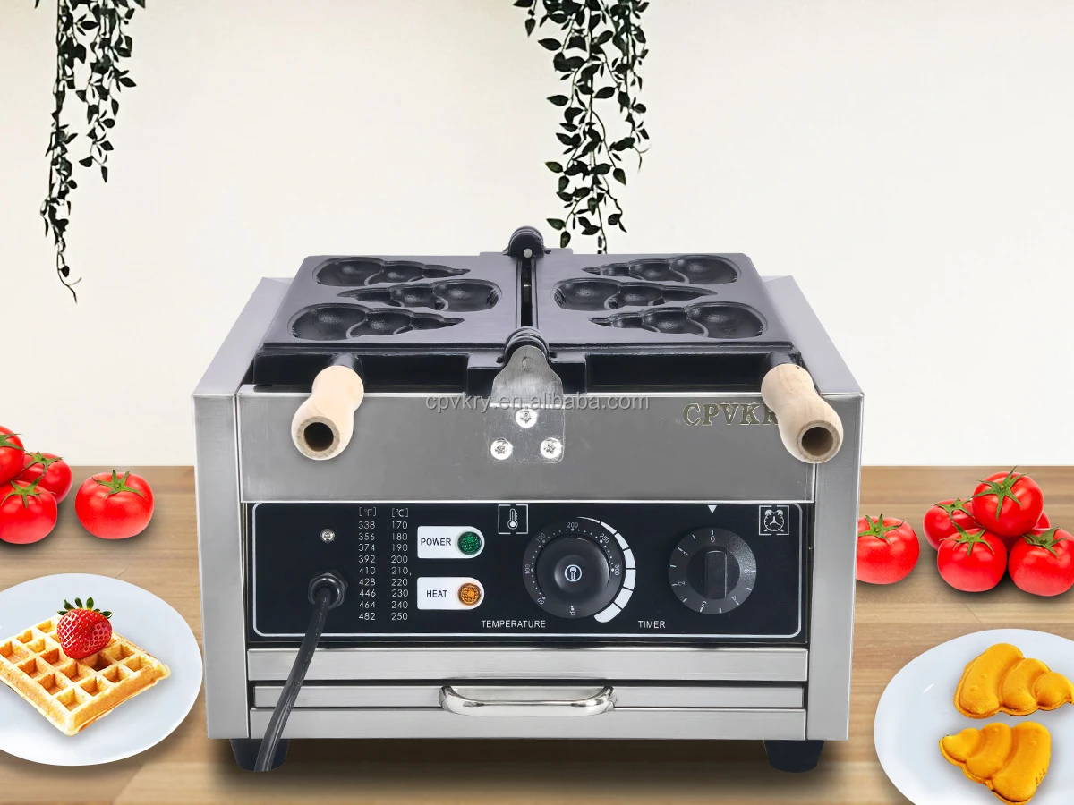 Poop Emoji Waffle Maker - Customized, Non-Stick Snack Machine