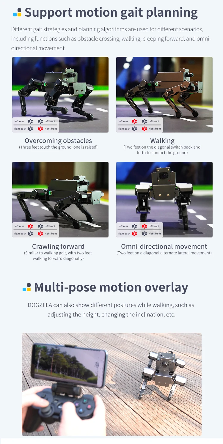 Dogzilla S2 Quadruped Bionic Robot Dog with AI Functions