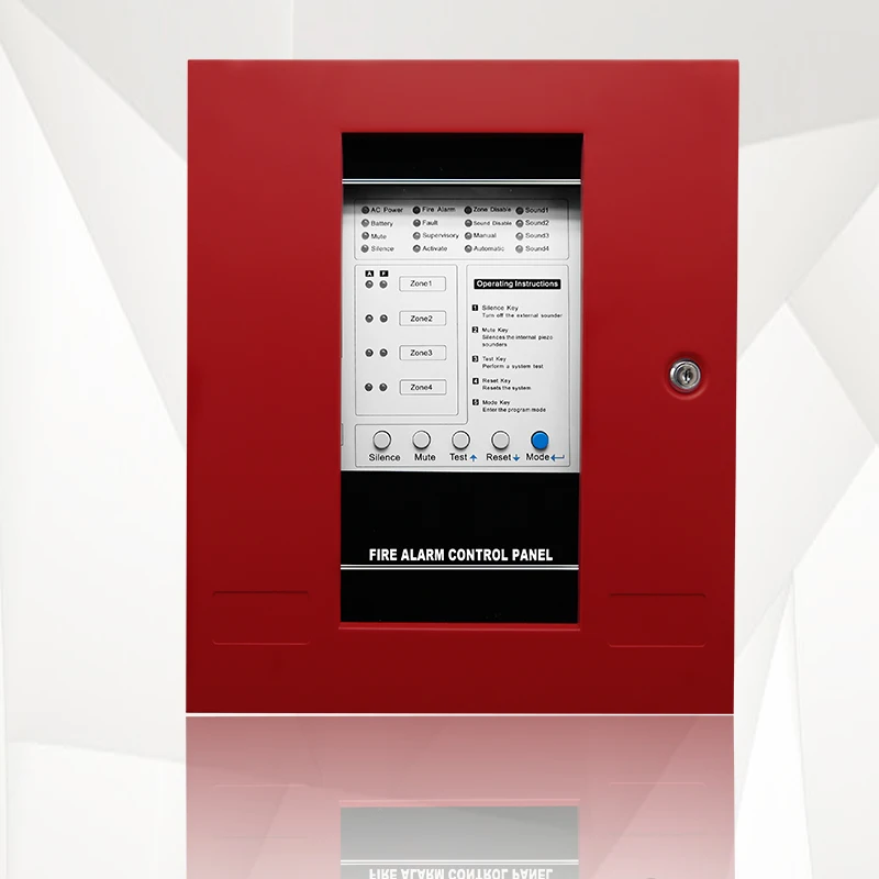 Conventional Integrated Control Fire Alarm 4zone Panel