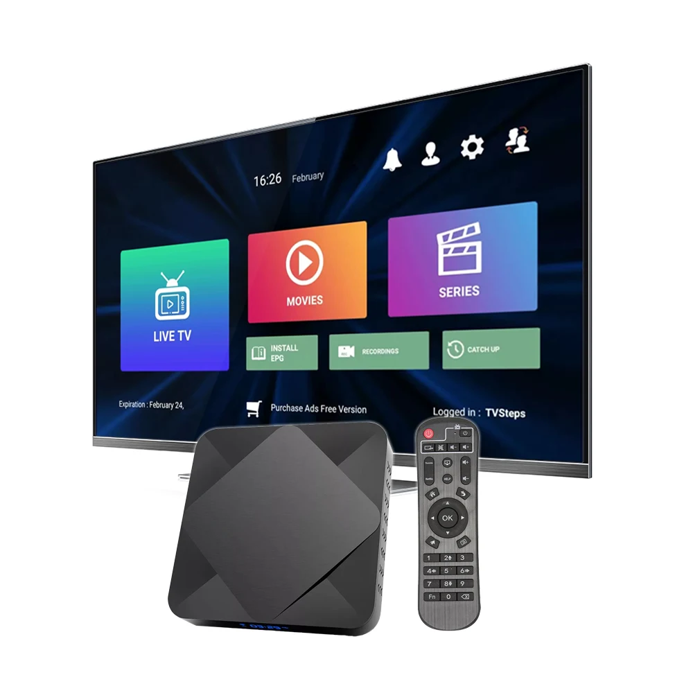 Android Smart Iptv Box Tv Stick Trex Rs6ott. Server With 4k And Strong ...