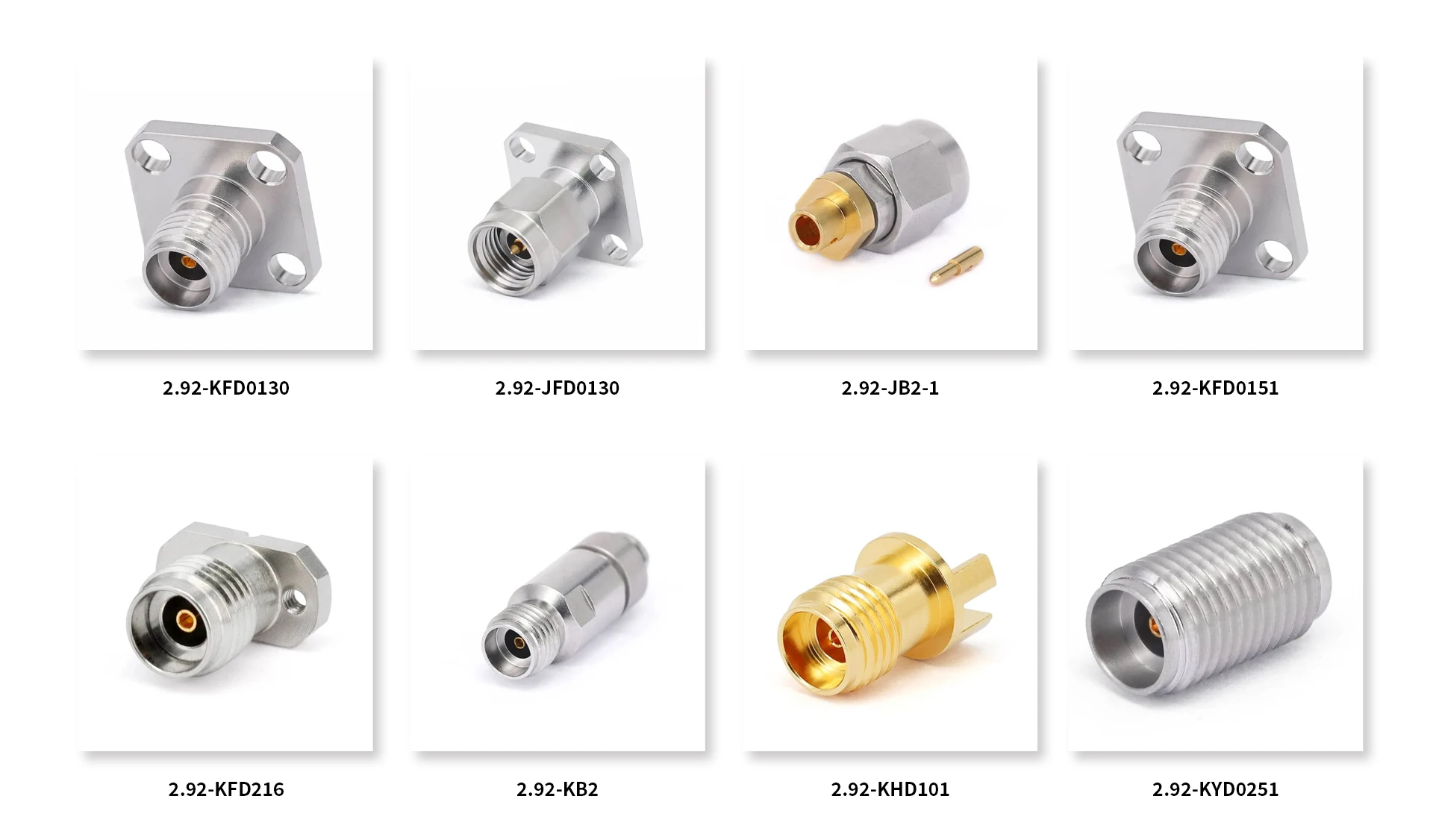 2.92mm Female Bulkhead Mount Connector End Launch for PCB DC - 40GHz ...