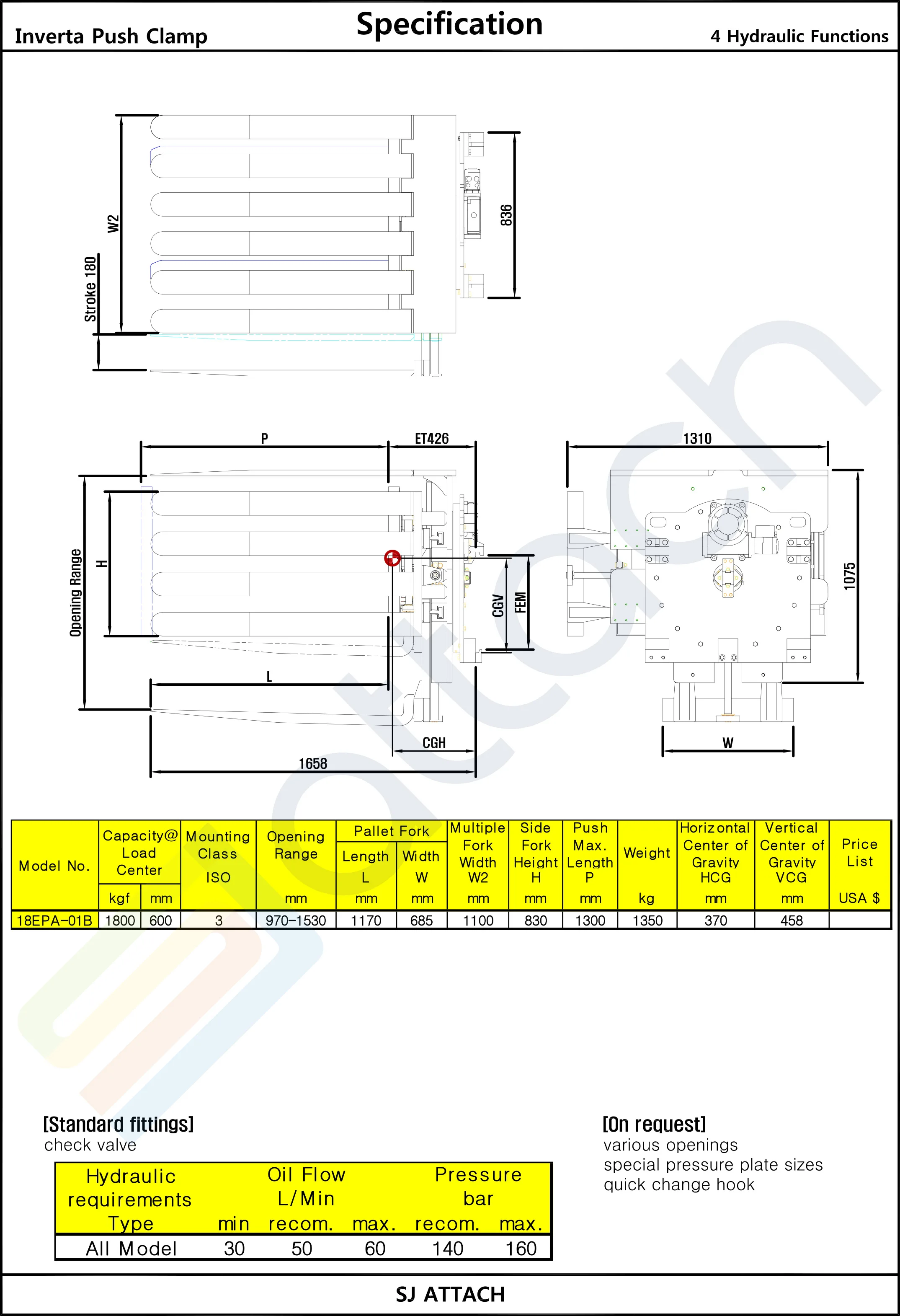 Wholesale Made In Korea Forklift Attachments High Performance Inverta ...