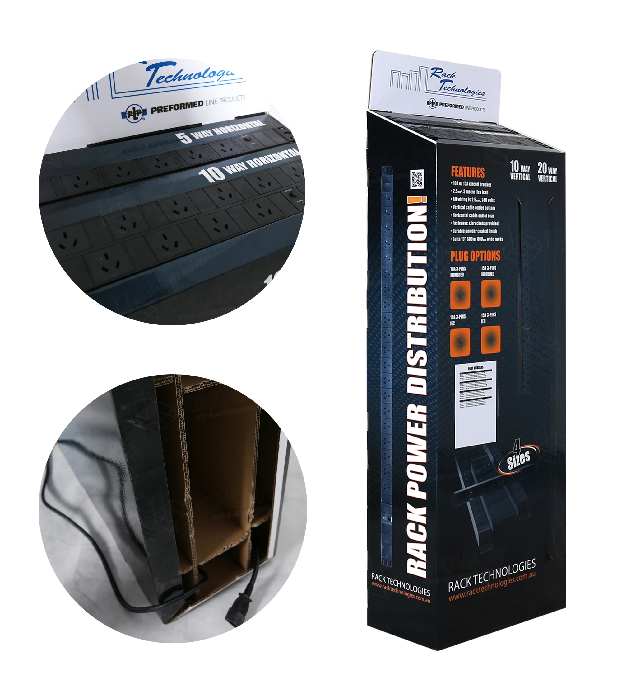 Fsdu Cdu Cardboard Floor Counter Display Rack - Eco-friendly