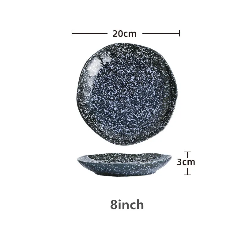 Harmony Wholesale Shallow Plate Steak Japanese Style Round Porcelain ...