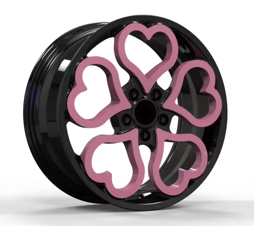 Pink Five Spokes/deep Dish Car Wheels Wholesale Alloy Wheels Custom ...