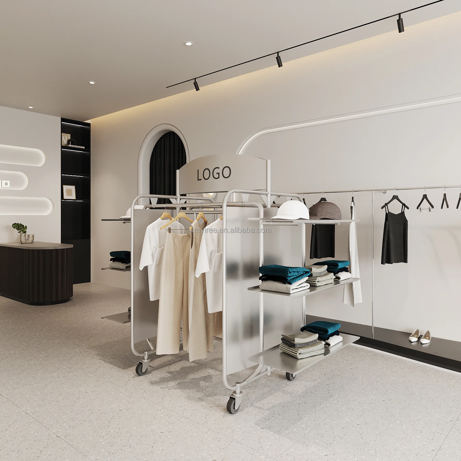 Yiree Multi Use Way Luxury Retail Brand Store Fixtures Iron Center Shop ...