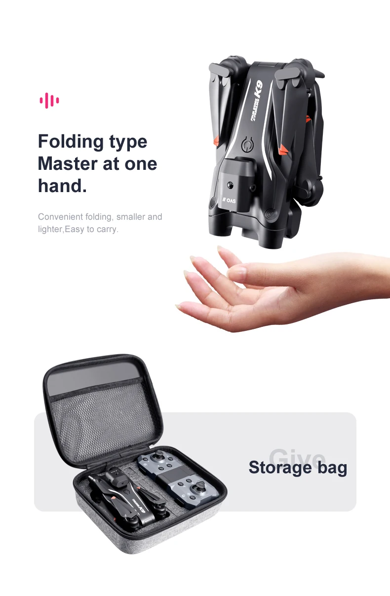 Wholesale Remote Control 25 Mins Long Flight Time Portable K9 Dual ...