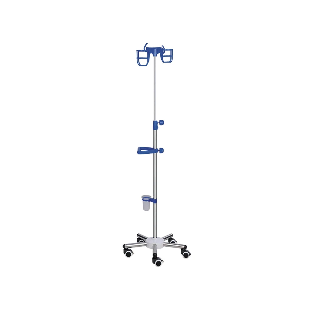 Stainless Steel Medical Hospital Bed Portable Movable Infusion Iv Pole ...