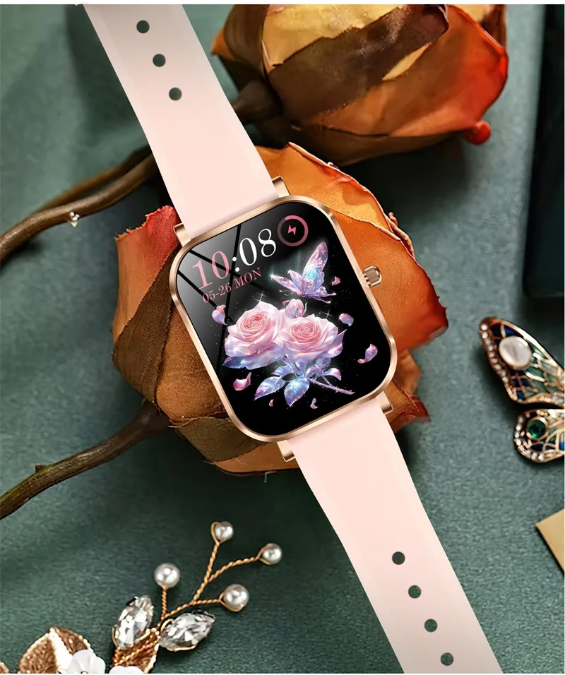 MK90 Lady's Smart Watch - Ultra-Thin Metal Case & Health Monitoring