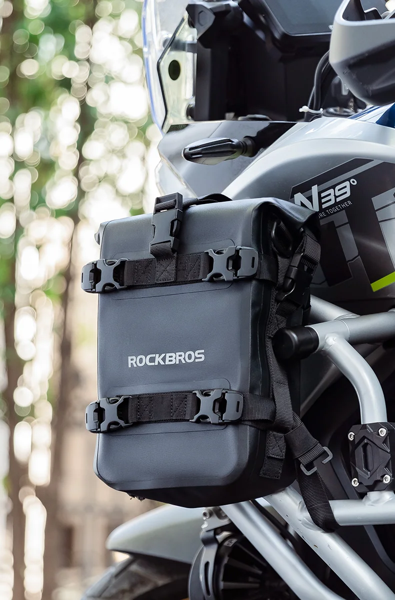 Rockbros Waterproof Motorcycle Side Bag Leather Side Bag For Motorcycle ...