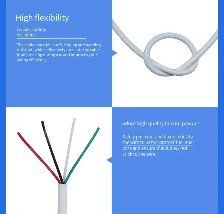 20awg 24awg 26awg 28awg Awm Ul2464 Multi Core Electric Wire 2 Core 4 ...