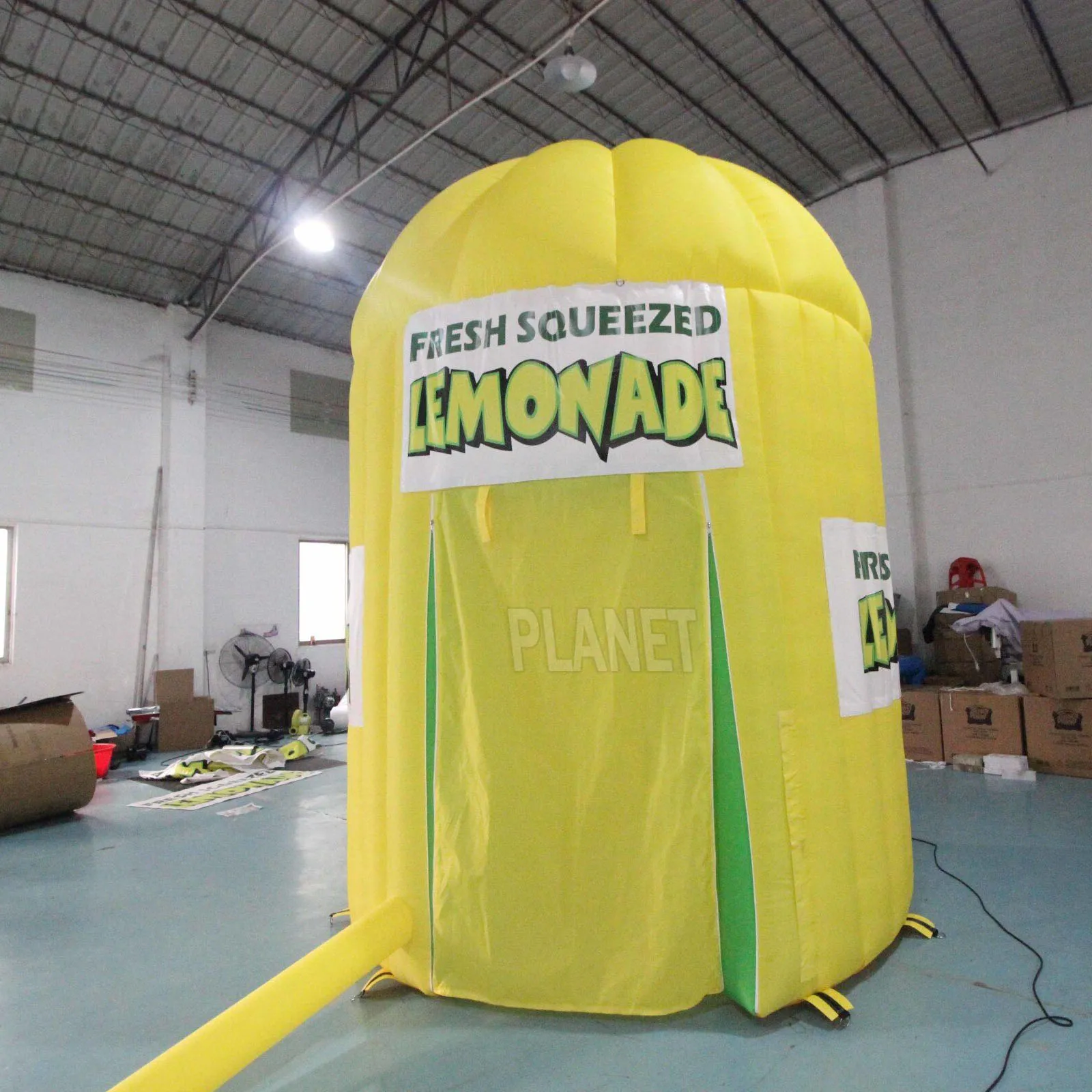 Inflatable Lemon Cartoon Booth Aerated Custom Made Sales Tent ...