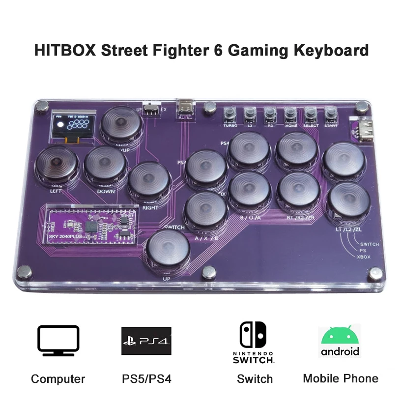 SKY2040PLUS HIT-BOX Controller for Street Fighter 6 Gaming