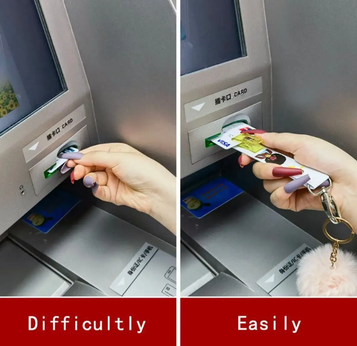 Hight Quality Debit Card Grabber Bling Atm Credit Card Grabber Pullers ...
