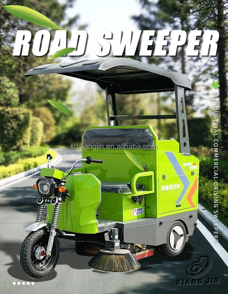 Electric Tricycle Street Sweeper Road Cleaner Vacuum Floor Cleaning ...