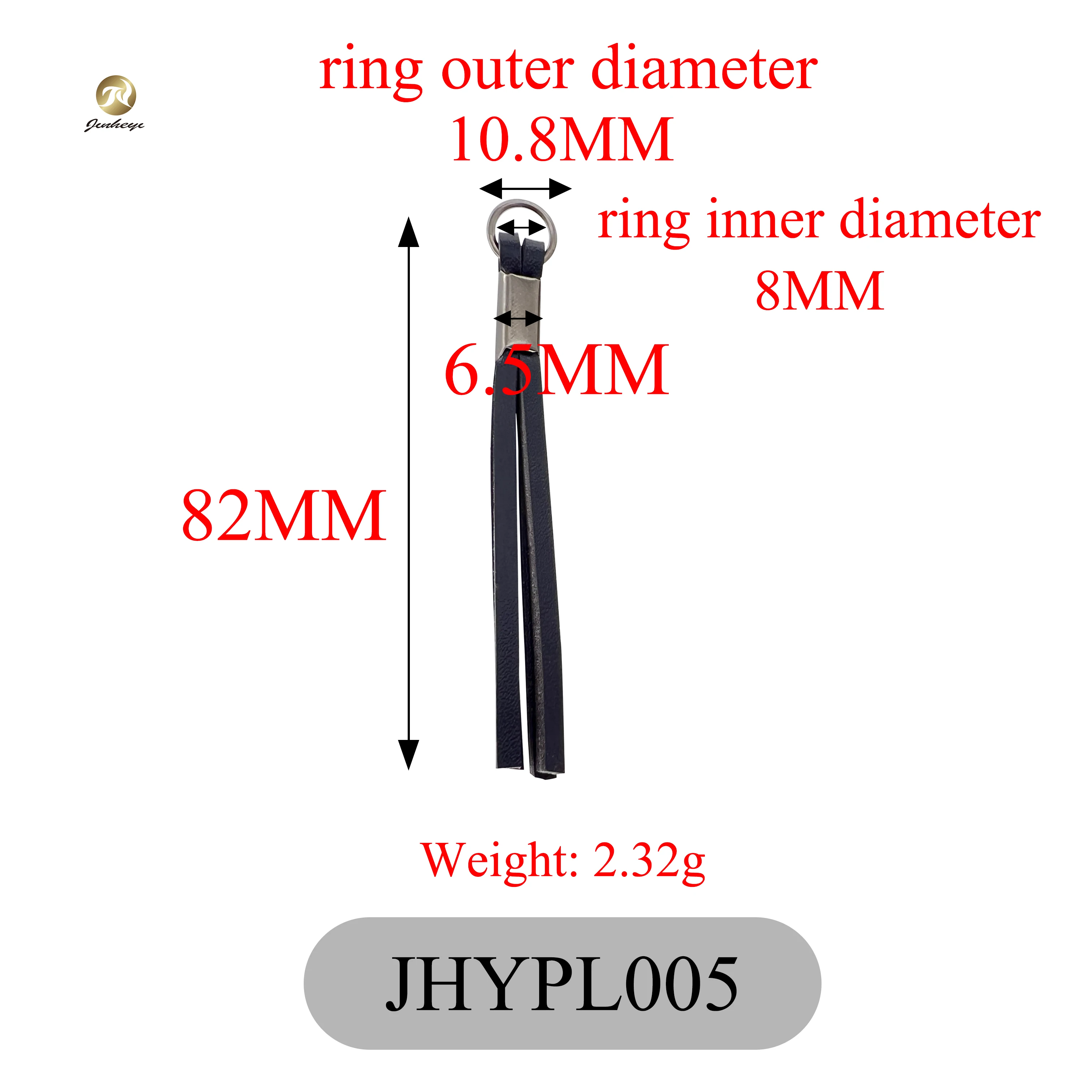 Custom Pu Leather Soft Zipper Puller Slider Tassel Design Gunmetal ...