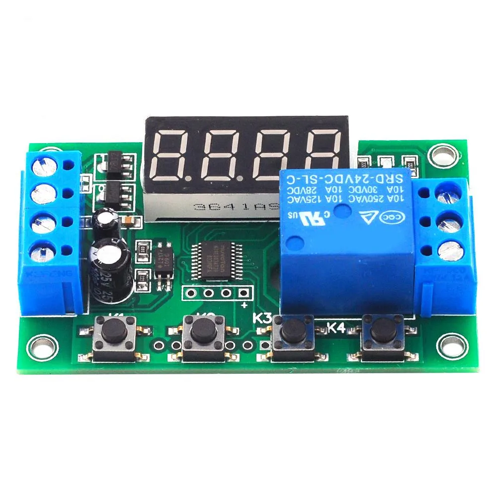 Dc 5v/12v/24v 5a Yyc-2s Adjustable Led Delay Relay Module Delay Timer Control Switch Board - Buy ...