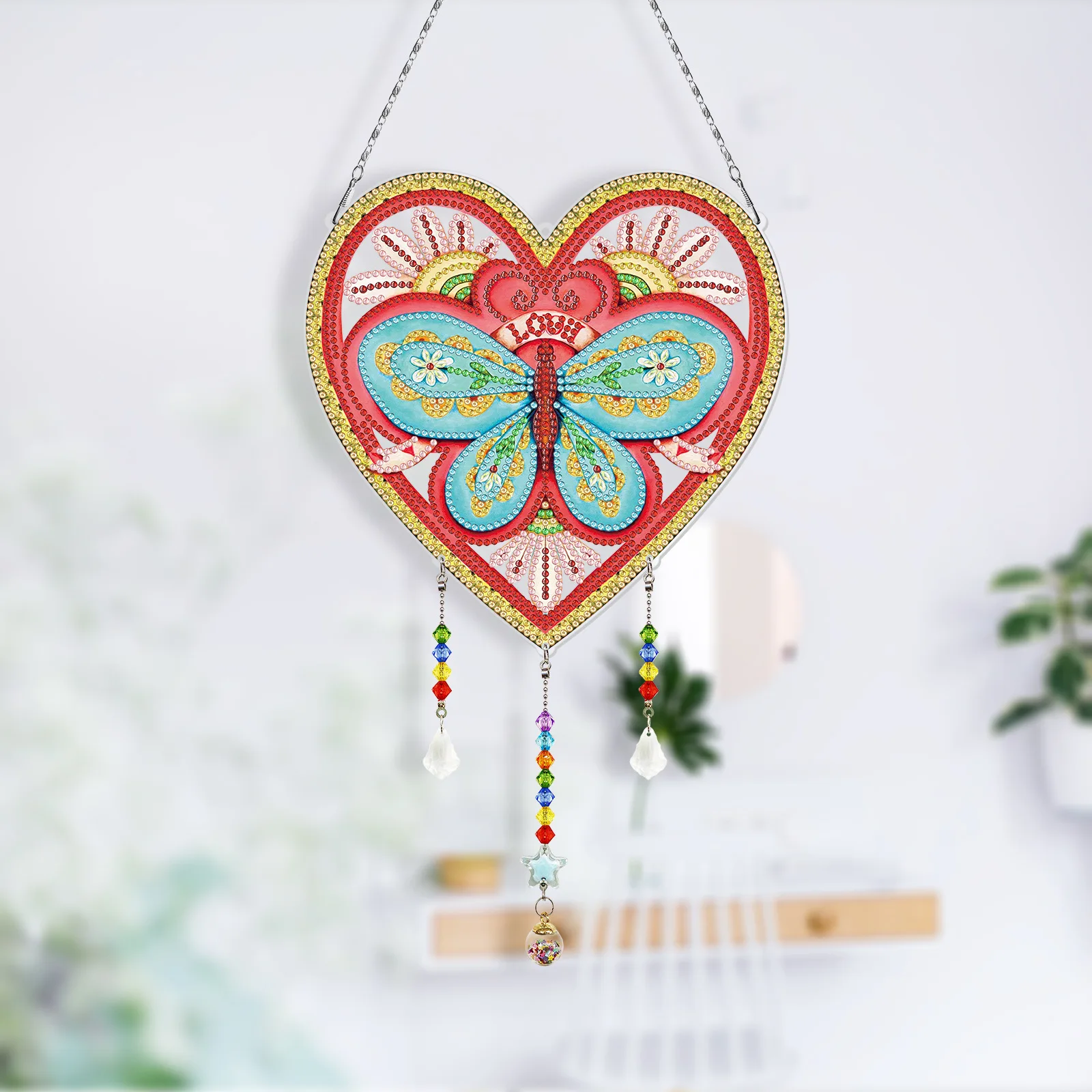 Decorative Big Crystal Stones Brilliant Diy Heart Shape Crosses 5d ...