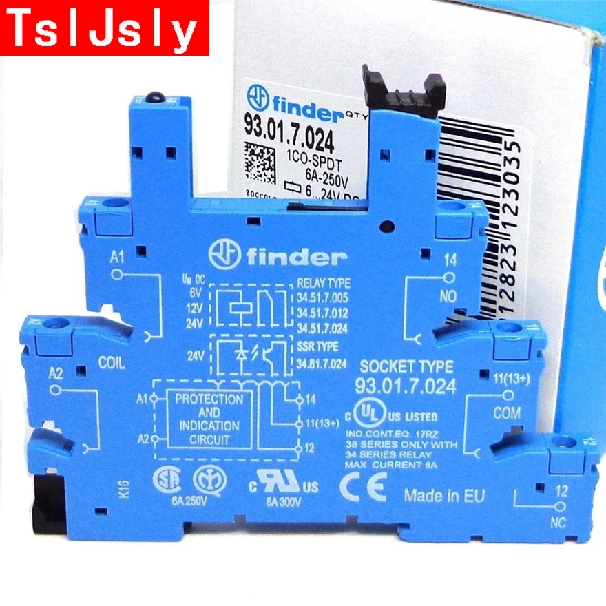 Socket Finderelectromechanical Relay 24vdc 10a Spdt Relay Interface ...