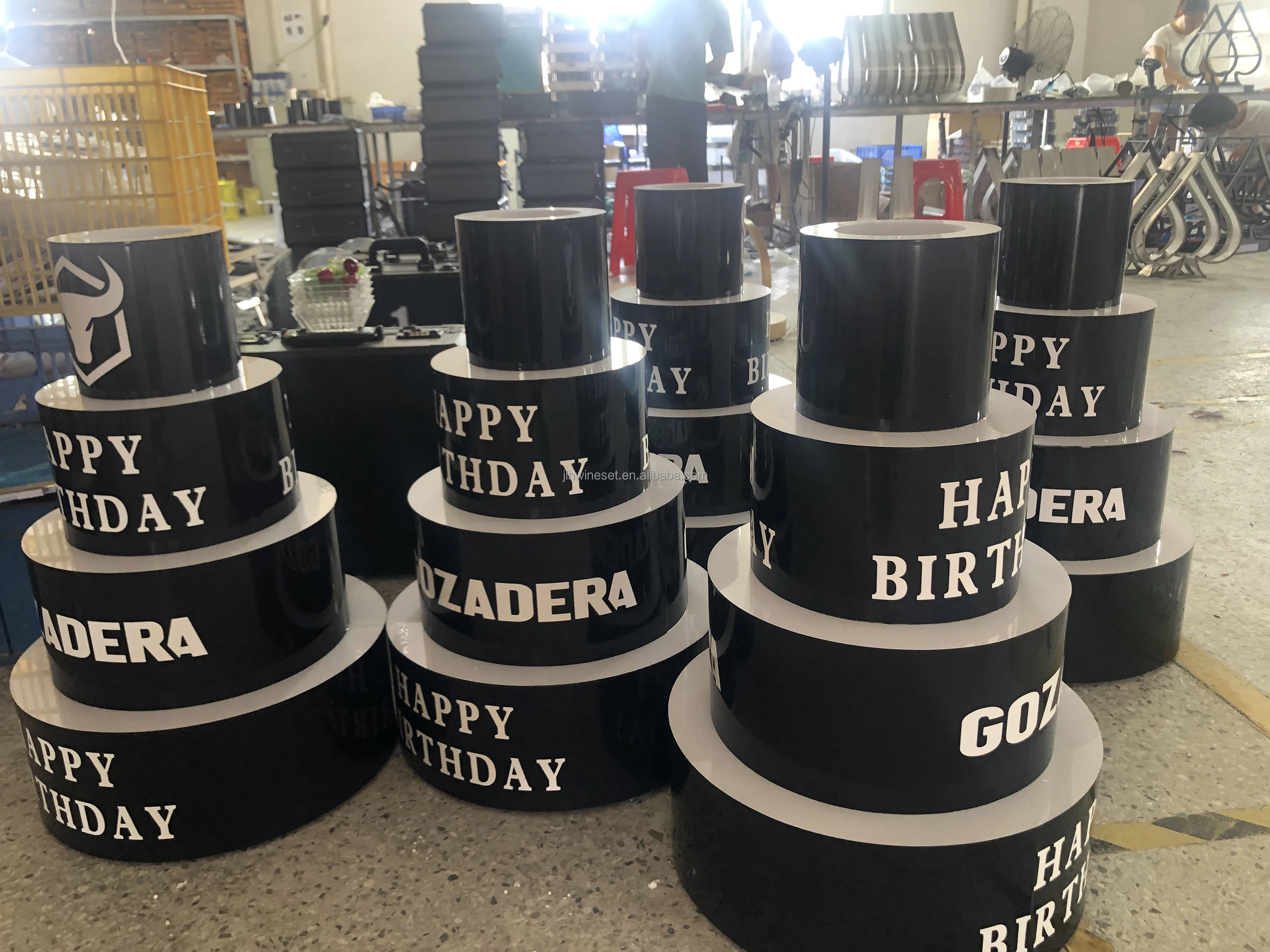 Club Birthday Cake Rack Nightclub Birthday Party Wedding Four-layer VIP ...