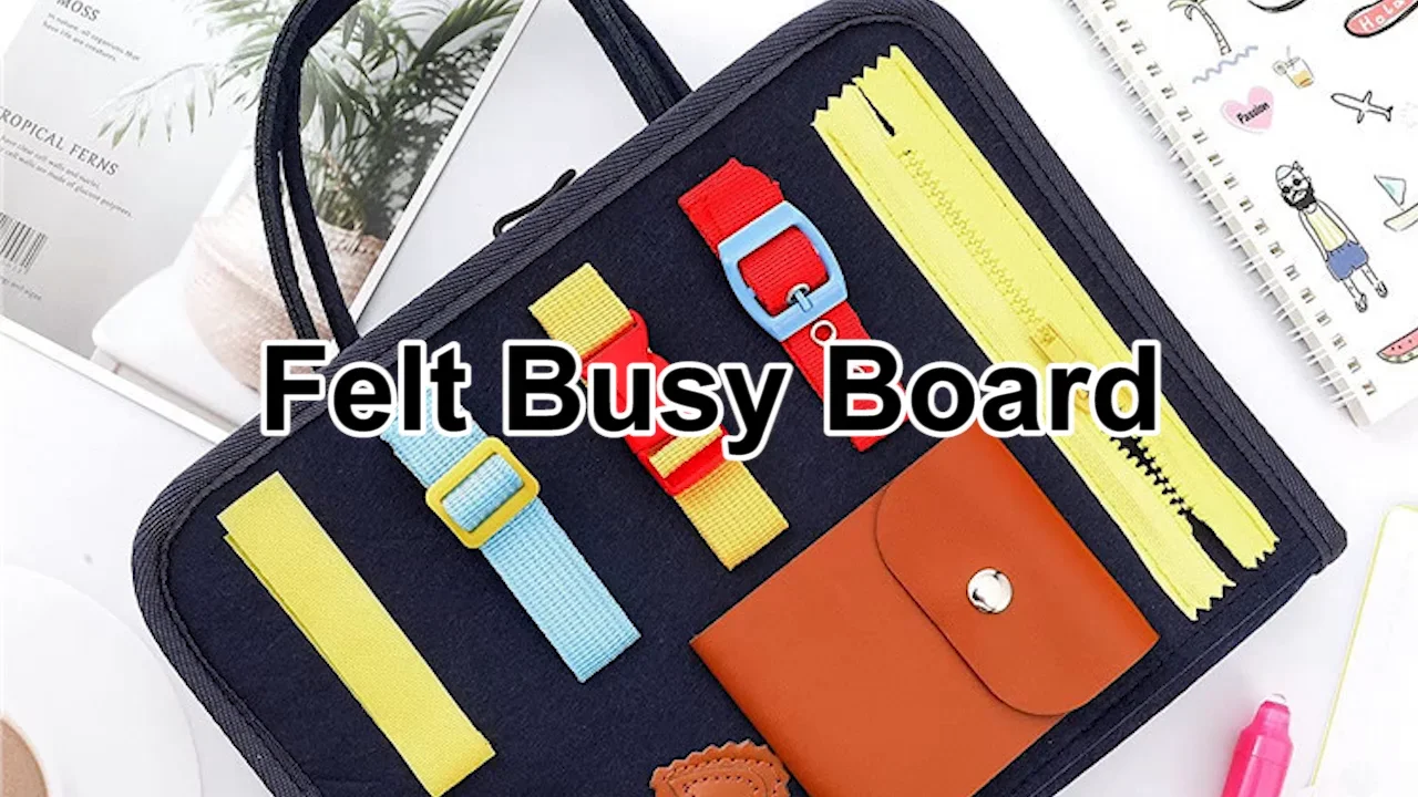 Educational Learning Children Toddlers Busy Book Felt Foldable Solar ...
