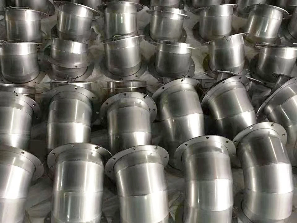 ETFE Coated Duct Exhaust Pipe Bend Elbow - Hybrid Fluoropolymer