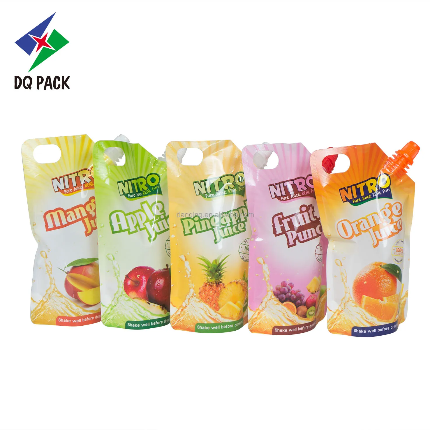 Flexible Packaging Doypack Stand up Spout Pouch for Liquid Juice Wine ...