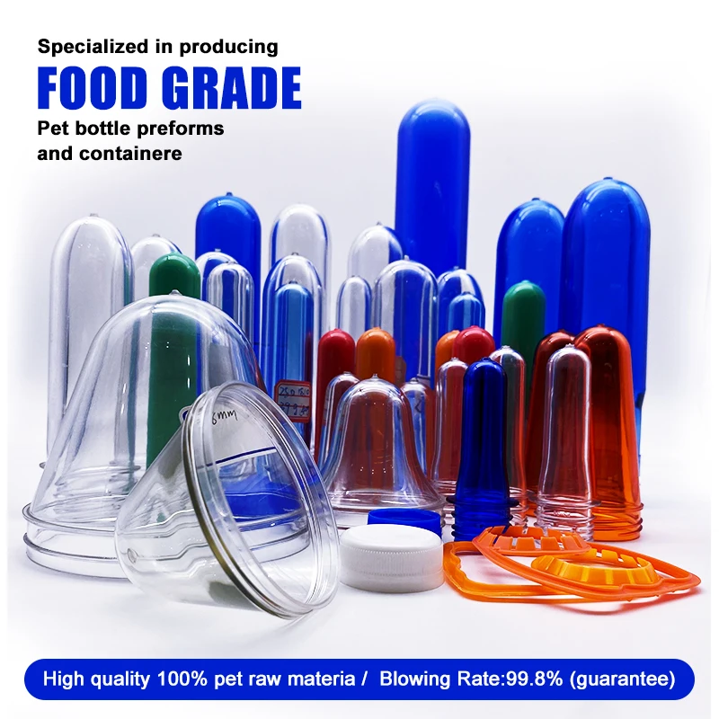 Custom 52mm 80mm 100mm `neck Plastic Transparent Preform Wide Mouth Pet ...