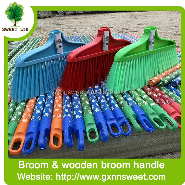 Wholesale Plastic Brooms And Dustpan Set Wooden Broom Sticks With Broom ...