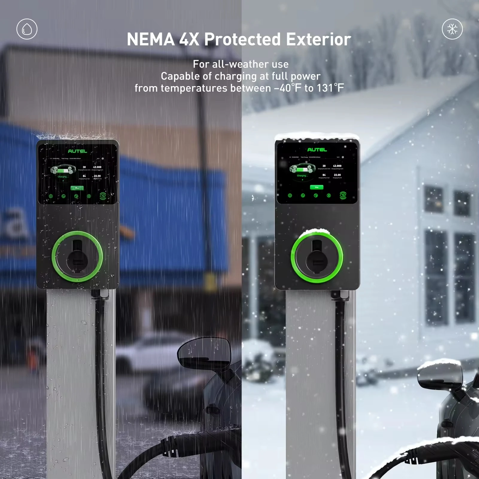 AUTEL AI Maxicharger Wallbox - 22kw EV Charger with OCPP1.6