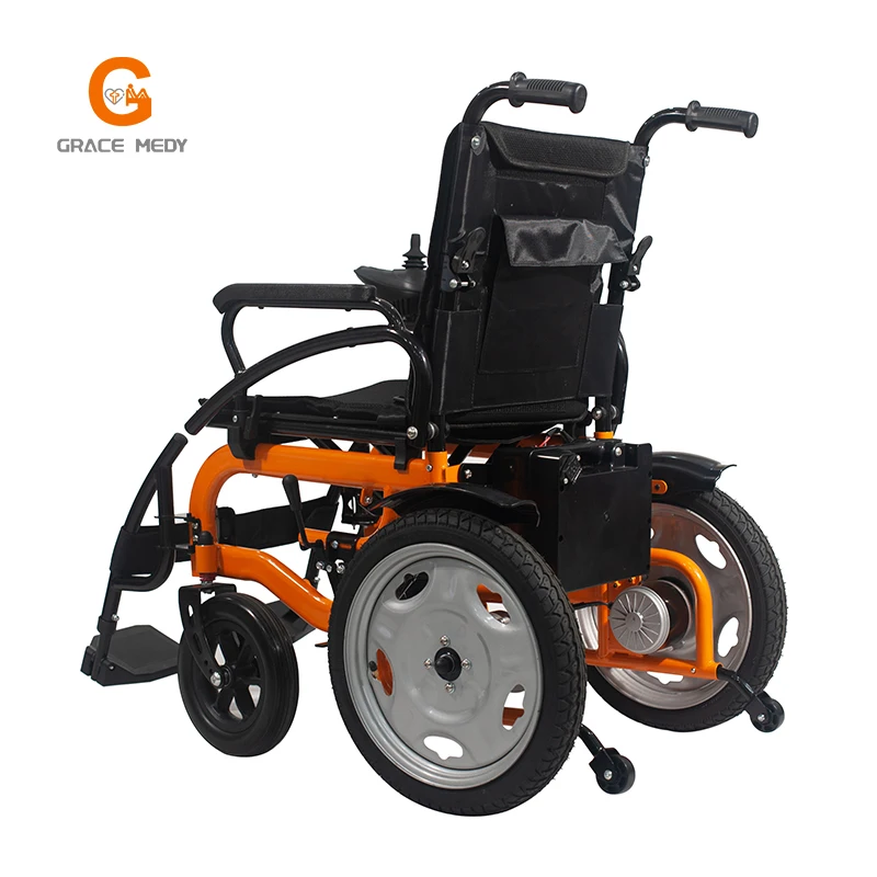 Portable Motorized Power Wheel Chair Aluminium Alloy Remote Control ...