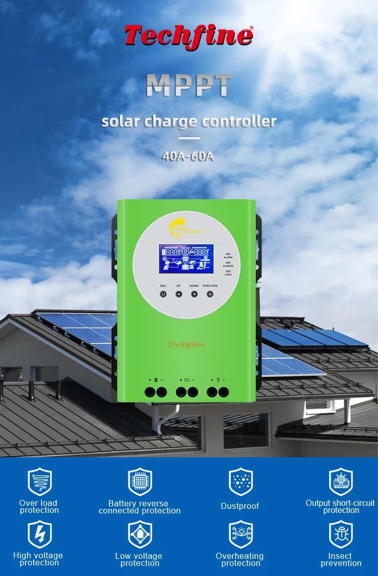 60a Mttp Solar Controller 12v 24v 36v 48v Dc Dc Charger Mppt Solar ...