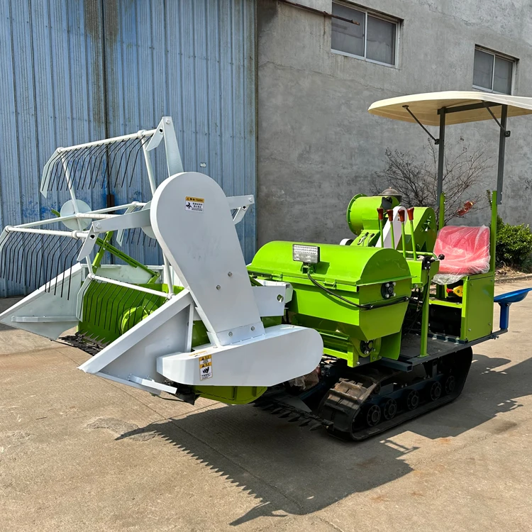 Diesel 15HP Mini Combine Harvester for Rice & Wheat - Affordable Price ...