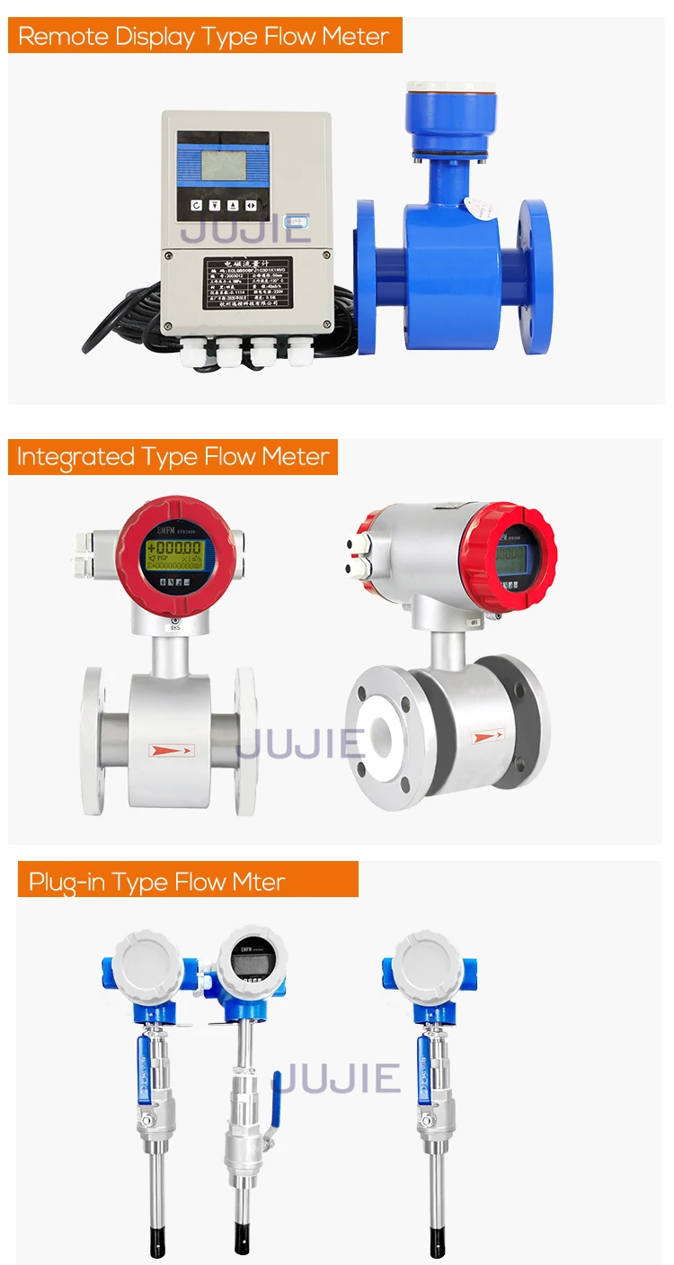 DN25 DN50 DN80 DN100 Electromagnetic Flow Meters for Sea & Sewage