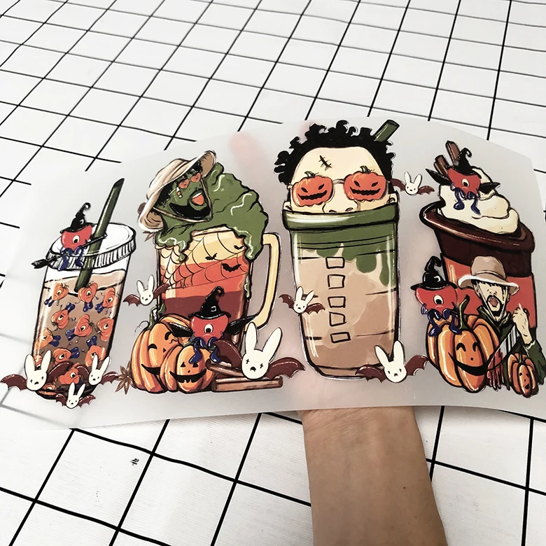 Wholesale Halloween Screen Print Custom Designs Dtf Heat Transfer Full ...