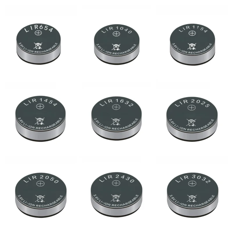 3.6v 200mah Button Type Lir2477lithium Cobalt Oxide Battery Licoo2 ...