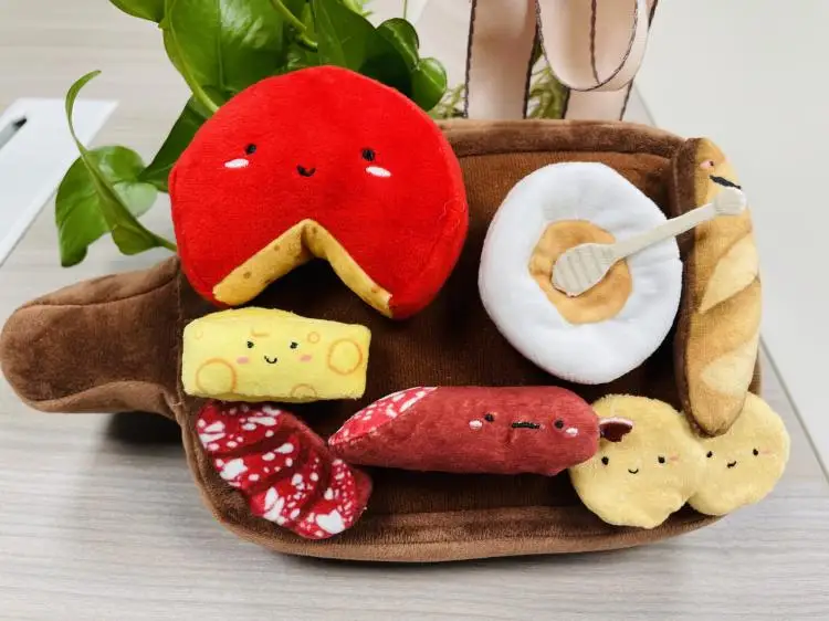 Wholesale Eco Friendly Cute Fast Food Ham Dog Toy Custom Soft Durable ...