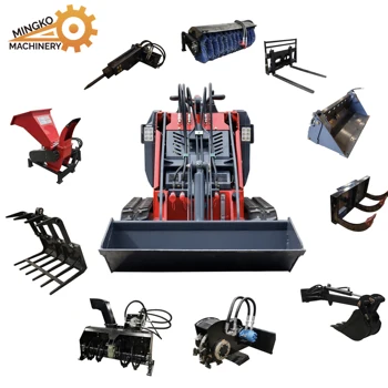 Cheap Chinese Electric Walk Behind Crawler Wheel Diesel Mini Skid Steer ...
