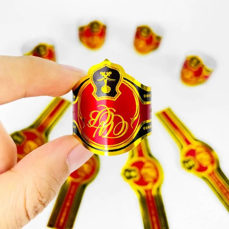 Custom High Quality Cigar Band Paper Ring Sticker Label Printing ...