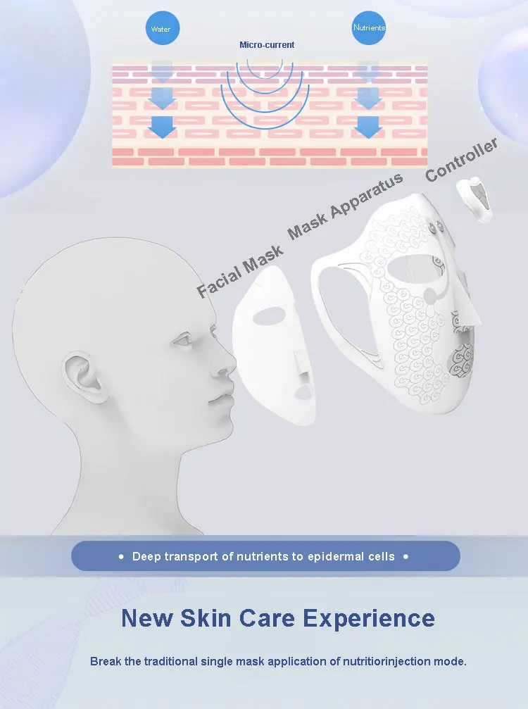 Ems Mask Skin Tightening Spa Beauty Mask Anti-aging Facial Lift Silicon ...