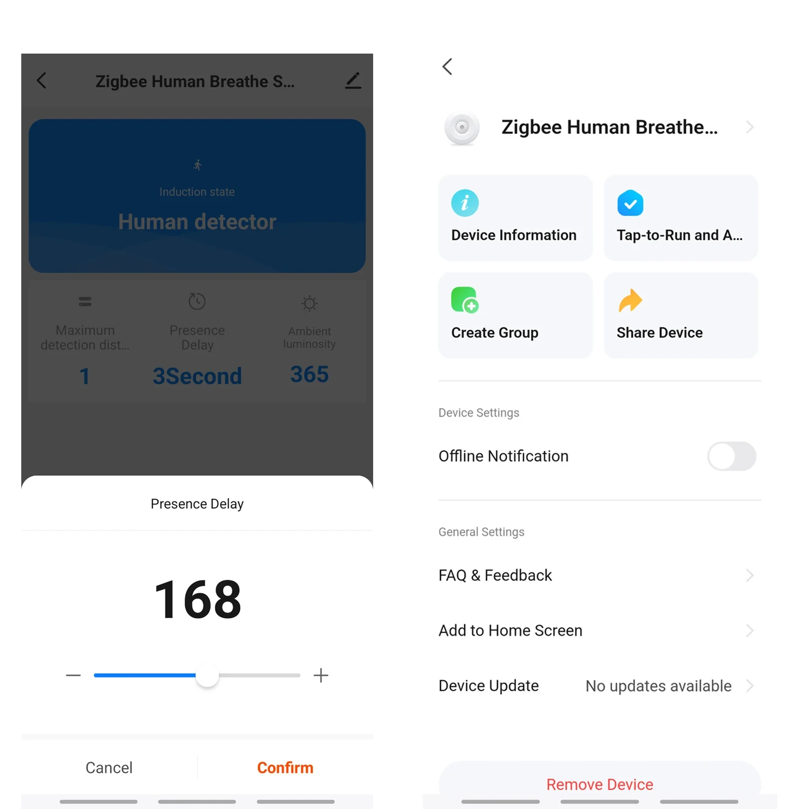 Tuya Zigbee Smart Ceiling Mount Millimeter Wave Radar Sensor