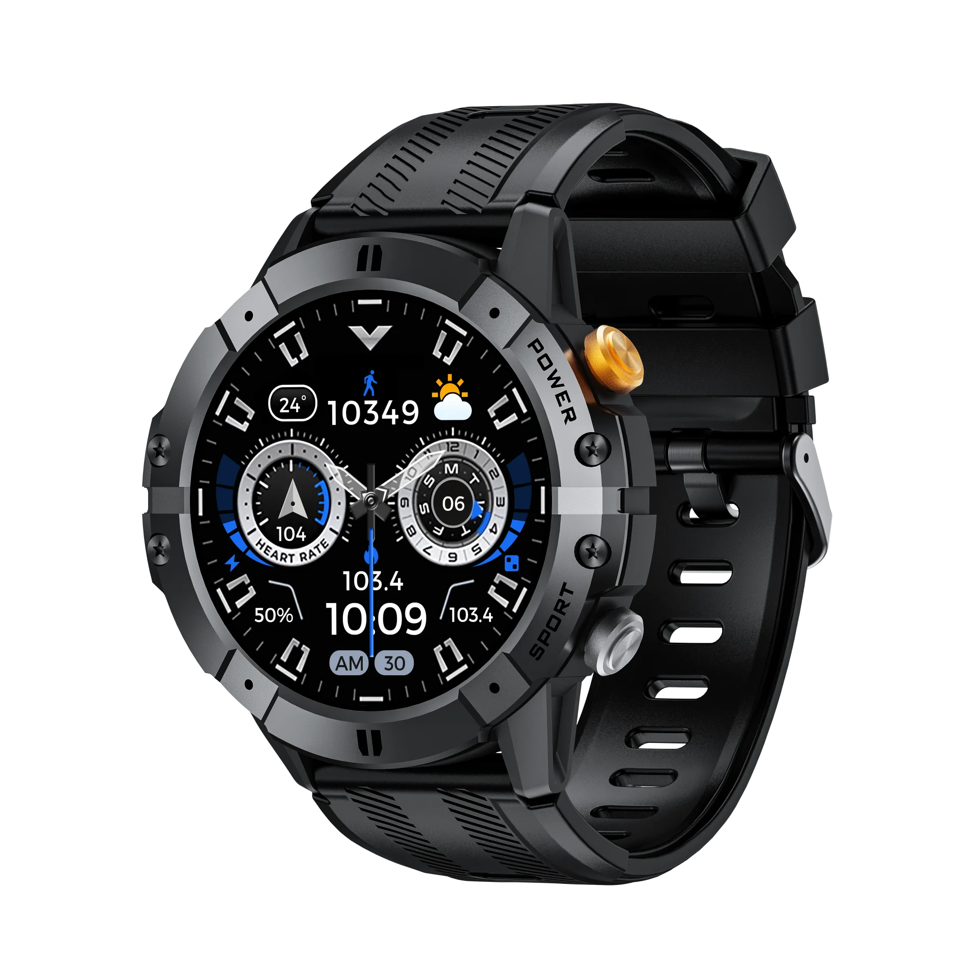 Newest 1.52 inch HD Glass Screen C29 WristWatch AI Voice Assistant 1ATM ...