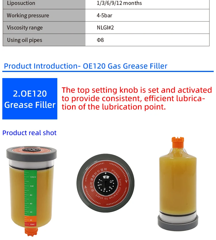 Single Point Automatic Grease Lubricator Adjustable Automatic Grease ...