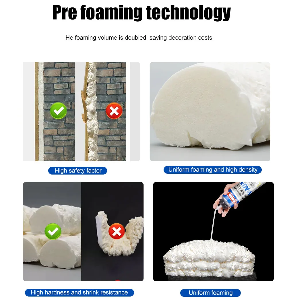 300ml One-Component White Polyurethane Foam Aerosol Spray for Window ...