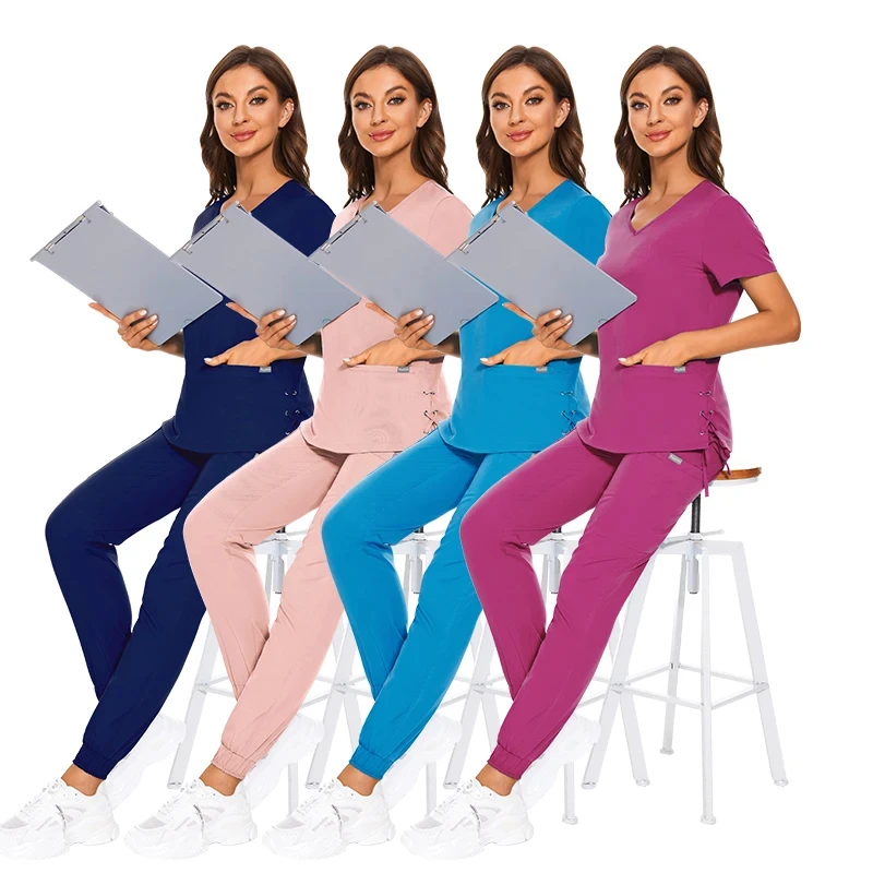 2024 Nursing Scrubs Sets Hospital Scrub Set Nurse Uniform Fit Wholesale ...