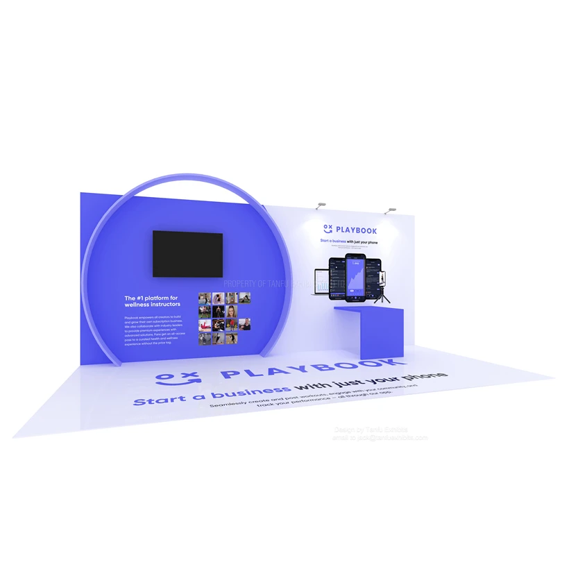 10x20 Custom Trade Show Booth Backdrop Stand by TANFU