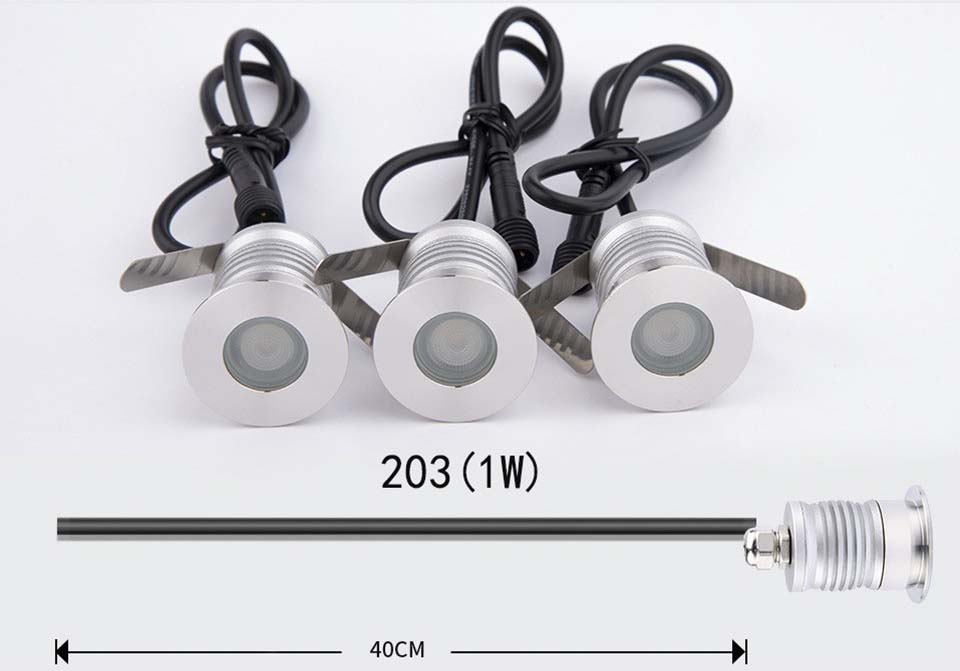 3w 12v 24v Recessed Led Step Stair Light Waterproof Ip67 Outdoor ...