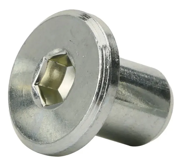 M3 M4 M5 M6 M8 M10 M12 Steel Nickel Plated Barrel Nuts