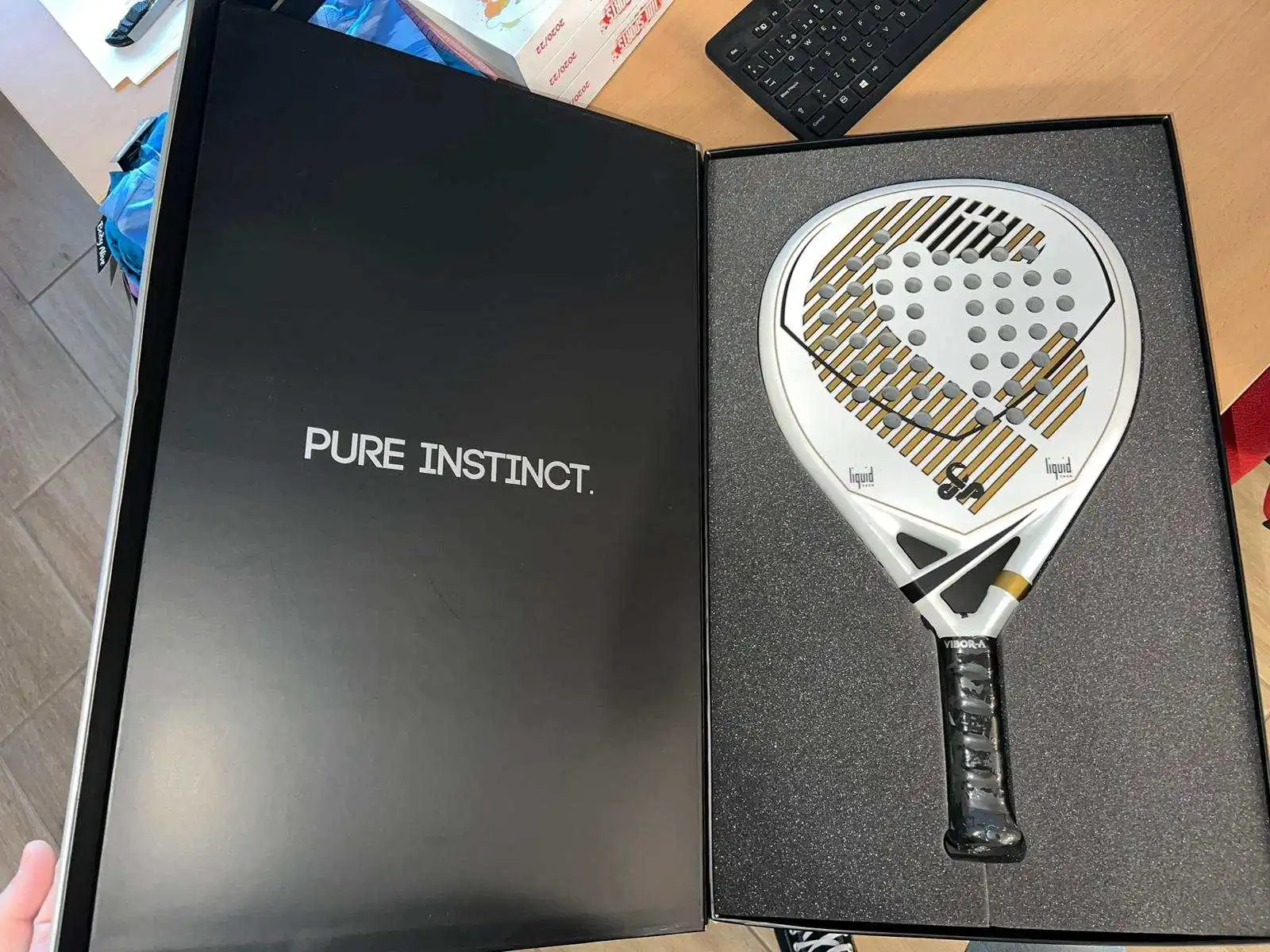 Custom Luxury Rigid Cardboard Pickleball Paddle Set Packaging