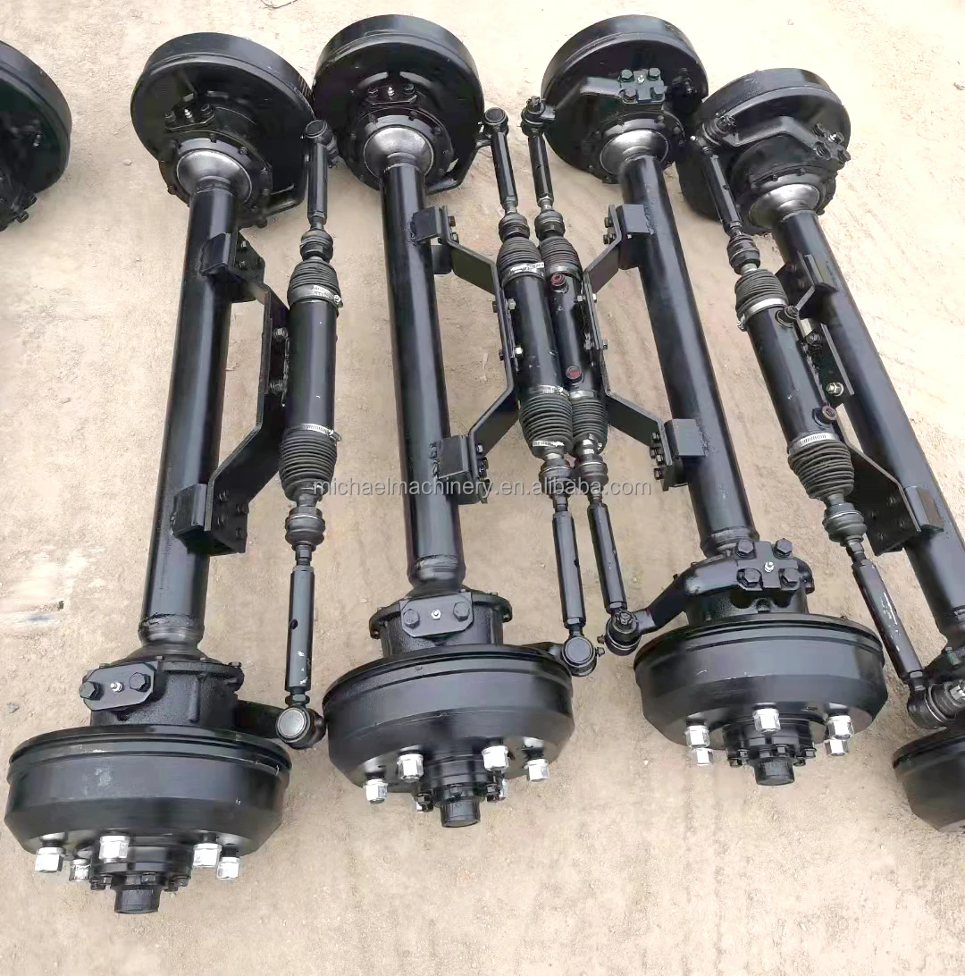 Customized 4x2 Small Trailer Dump Tractor 1ton Payload Front Wheel ...